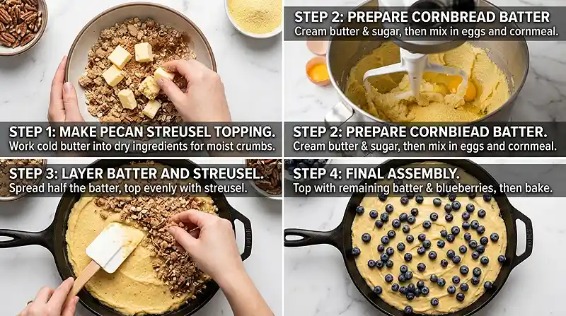 Easy Gluten-Free Blueberry Cornbread Coffee Cake - Grainless Life