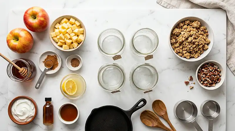 Easy Gluten-Free Apple Pie Breakfast Parfait Jars Recipe - Grainless Life